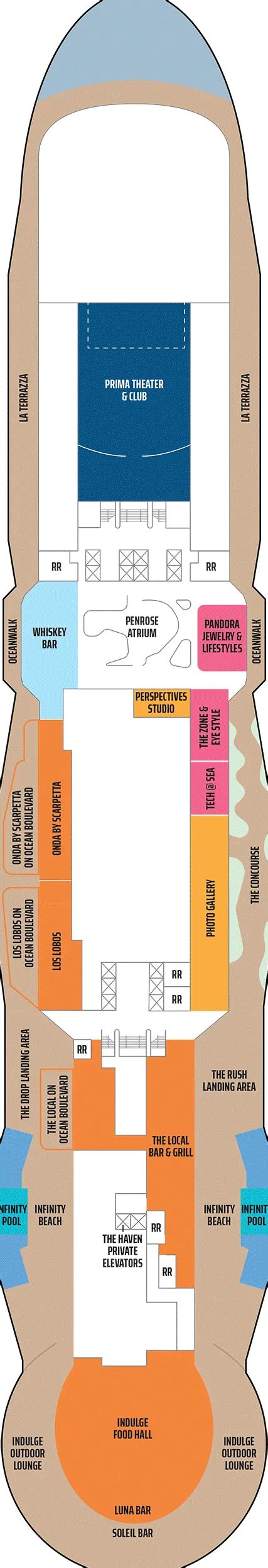 Norwegian Prima Deck Plan Cruise Deck Info