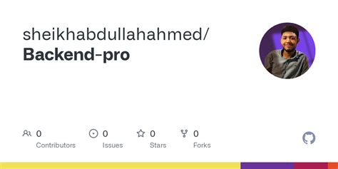Github Sheikhabdullahahmedbackend Pro