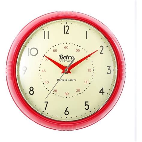 Horloge Murale Ronde Vintage Sans Tic Tac Design Classique Silencieux