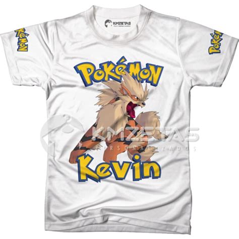 Blusa Arcanine Pokemon Infantil Adulo Personalizada Elo7