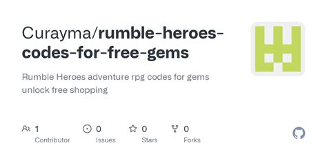 Rumble Heroes Codes For Free Gems Readme Md At Main Curayma Rumble