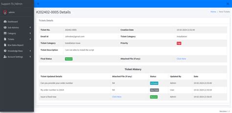Support Ticket Management System Support Ticket Management System In Php