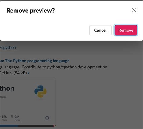 Slack Link Previews Cannot Be Removed By Clicking The X On The Preview Issue