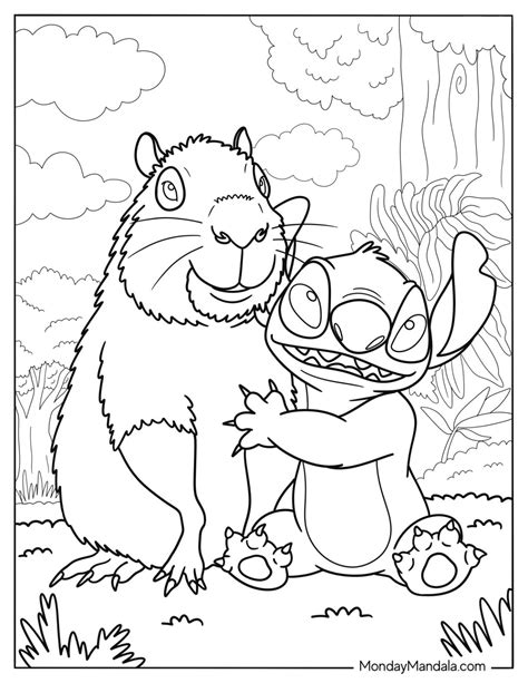 Capybara Coloring Pages [2025]