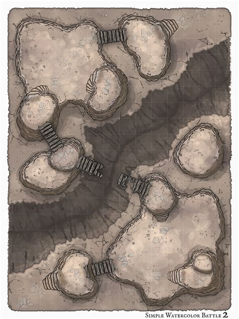 Simple Watercolor Battlemap 2 Inkarnate Create Fantasy Maps Online