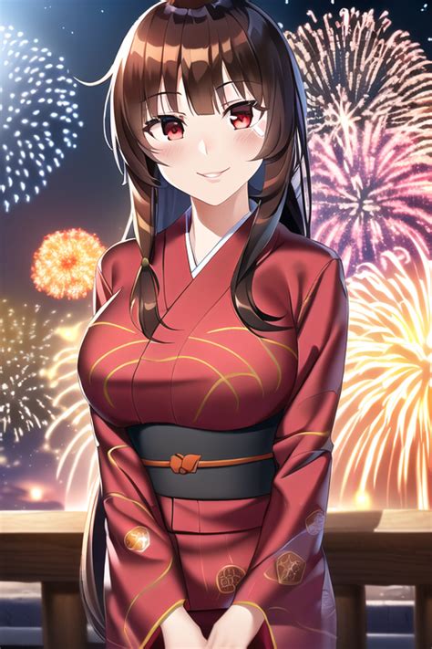 Megumin At The Fireworks Show Novelai By Cvlsoldier On Deviantart