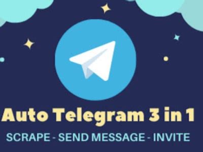 A Telegram Promotion Scraping And Adding Upwork