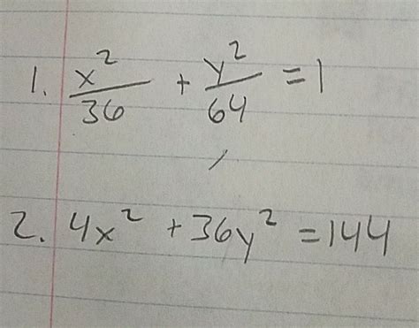 Solved Find Vertices And Foci Of Ellipse Chegg