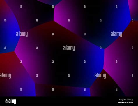 Abstract Background With Neon Glowing Dark Balls Or Foam In 80s