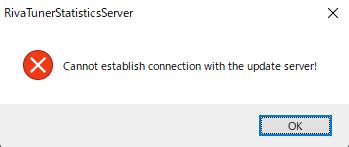 Cannot Establish Server Connection