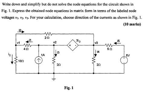 Solved Write Down And Simplify But Do Not Solve The Node