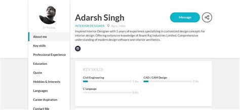Adarsh Singh Online Resume Craftmycv