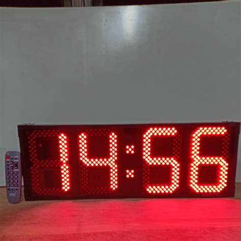 Jual Jam Digital Count Up Count Down Timer 20cm 4 Digit Merah