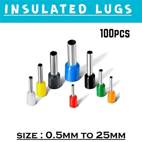 100 Pcs Insulated Lugs Thimble Control Thimbles Cable Lugs Wire