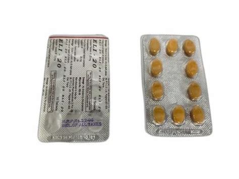 Eli 20mg Tab At ₹ 87strip Cialis Tablet In Jalgaon Id 2855211475573
