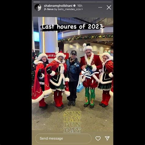 تیپ مردانه شبنم قلی‌خانی در کریسمس دبی