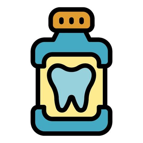 Premium Vector Dental Mouthwash Icon Outline Dental Mouthwash Vector
