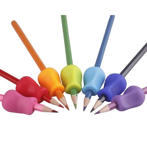 7 개몫 어린이 쓰기 연필 그립 쓰기 교정기 연필 홀더 어린이 학습 지주 장치 교정 펜 홀더 학용품