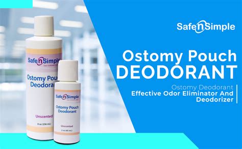 Safe N Simple Ostomy Pouch Deodorant Classic Blue Safe Deodorant Colostomy Bag Odor