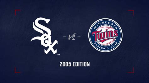 Tale Of The Tape 05 Edition White Sox 8 Twins 5 Sox On 35th