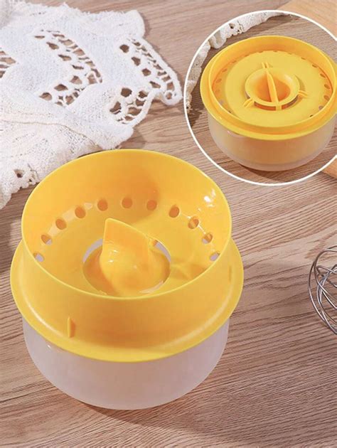 Egg Yolk Separator With Whisk Capacity Up To 5 Eggs Egg White And Yolk