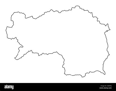 Styria State Outline Map Isolated On White Background Austria Stock Vector Image And Art Alamy