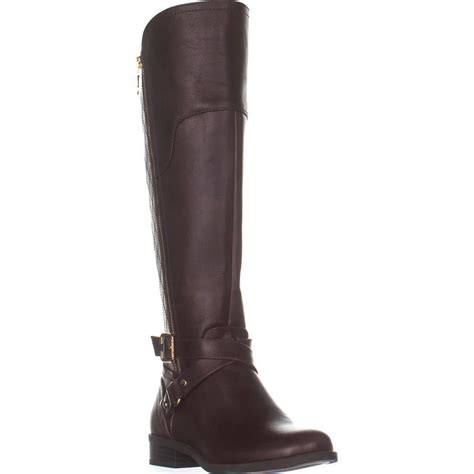 Guess Womens G By Guess Haydin Knee High Boots Dark Brown Walmart