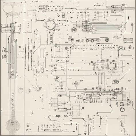 An Electronic Schematic Showing The Layout Of A Complex Circuit