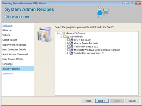 Including Optional Applications Into The UDI Wizard Step By Step System Management Recipes
