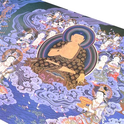 楽天市場仏画 曼荼羅 マンダラ仏画ポスター 阿弥陀来迎図 31cm60cmメール便不可商品RCP香老舗 高野山大師堂