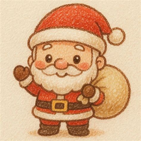 Kho 123 Tranh Vẽ ông Già Noel đơn Giản Và Ngộ Nghĩnh Cho Bé