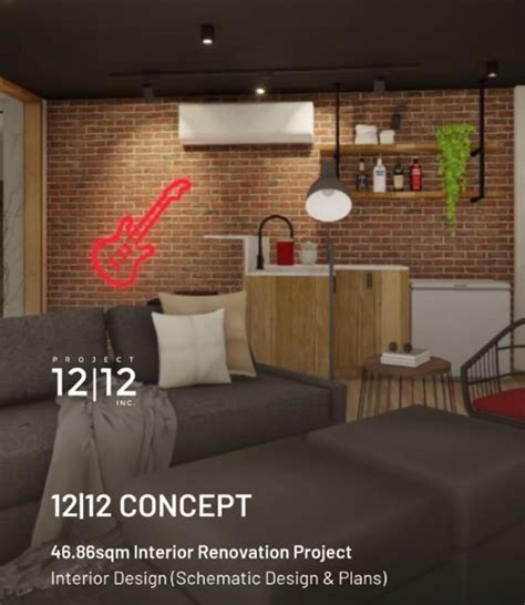 12 12 Concept Schematic Design For A Gym Bar And Lounge All In One