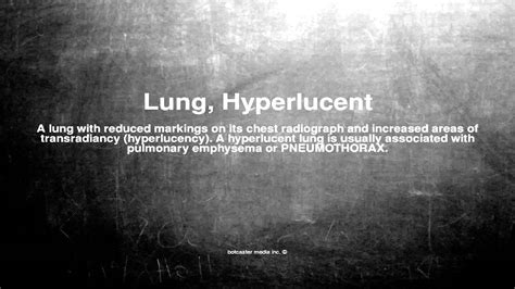 Medical Vocabulary What Does Lung Hyperlucent Mean Youtube