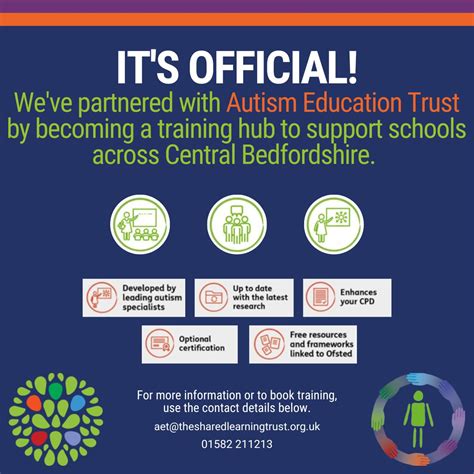 Announcement Training Cpd Autism Aet Bedfordshire Strive Achieve Believe The Shared