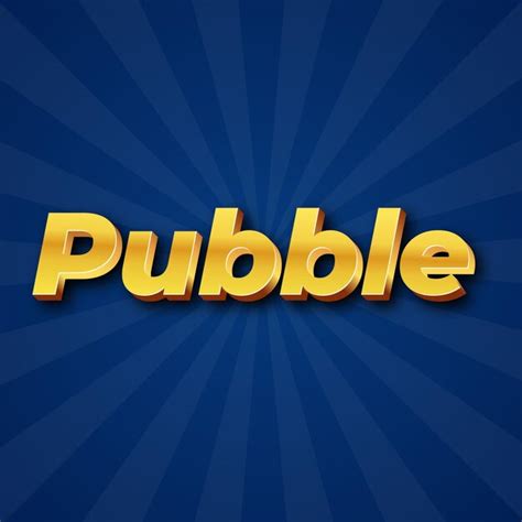 Premium Photo Pubble Text Effect Gold  Attractive Background Card