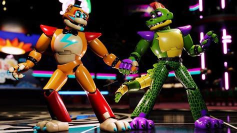 Glamrock Freddy And Montgomery Gator Fnaf Five Nights At Freddys