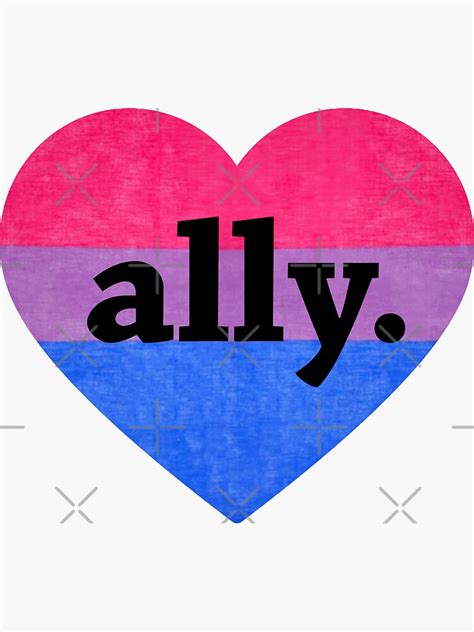 Pride Stickers Rainbow Heart Ally Lgbt Bi Support Laptop Sticker For