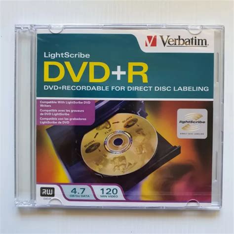 Verbatim Lightscribe Dvd R Blank Recordable Discs 4 7gb 18 X Bundle