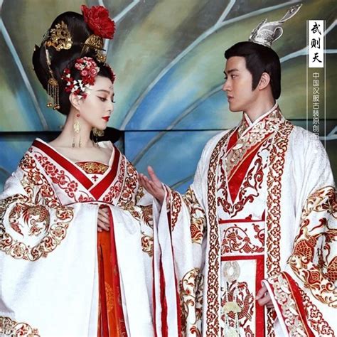 Ancient Royal Chinese Emperor Empress High Quality Red And White Prince