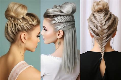 Premium Ai Image A Simple Hairstyle For A Party Is A Great Way To Add