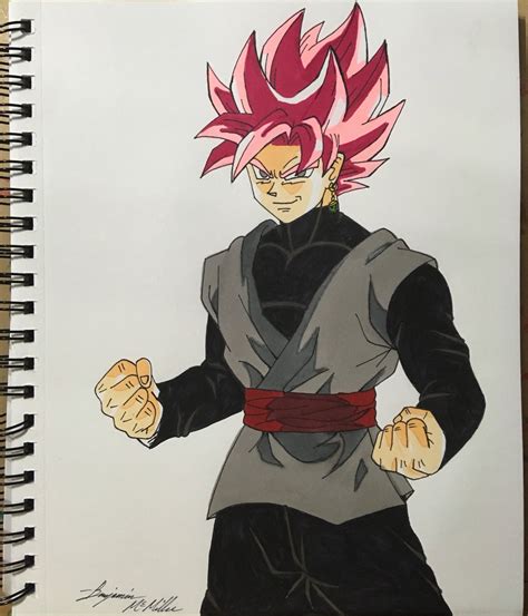 Black Goku Drawings Easy Drawing Goku Black Doing Black Kamehame Ha