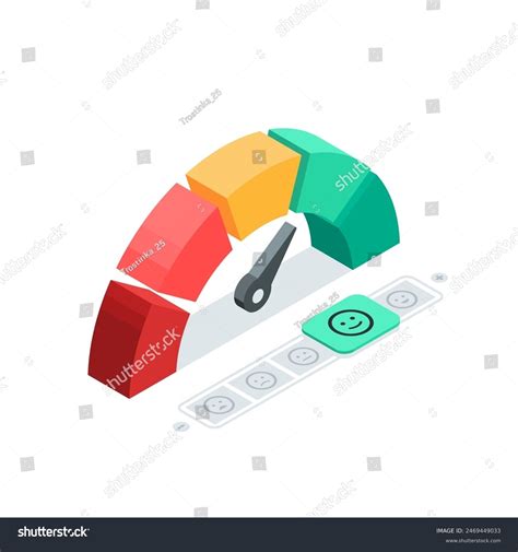 Isometric Vector Mood Scales Color On Stock Vector Royalty Free