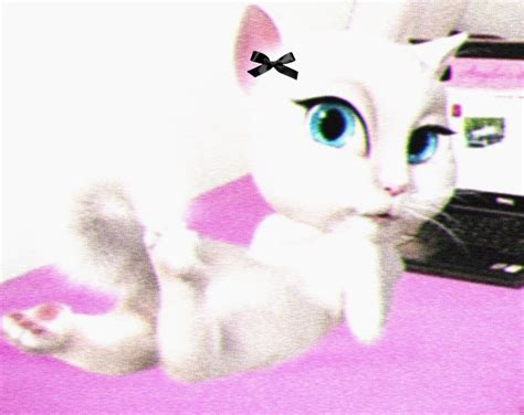 Talking Angela Icon 🎀🖤 In 2025 Kitty Games Pink Quotes Best Icons