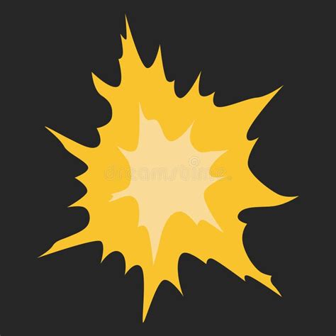 Explosion Animation Effect For Game Burst Explosion In Cartoon Style