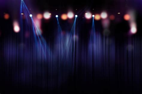 Luzes desfocadas no palco imagem abstrata de iluminação de concerto
