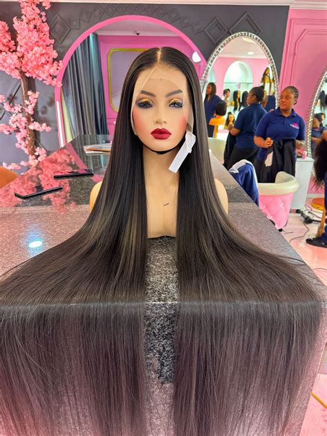 40” Raw Vietnamese Full Frontal Straight Wig Sarhap Hair Line