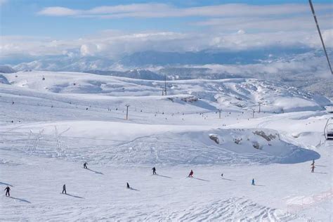 Mount Parnassos Fterolakka Kellaria Trail Map Ski Runs And Piste Map