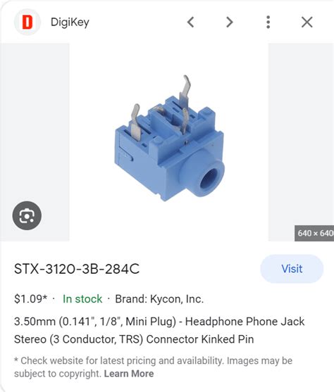 Does Anyone Know Which Pins On This Aux Input Component Go To V V
