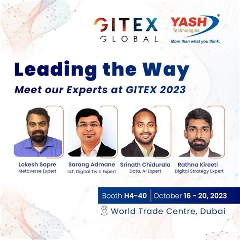 yash technologies on linkedin yash gitex2023 yashatgitex gitexglobal generativeai