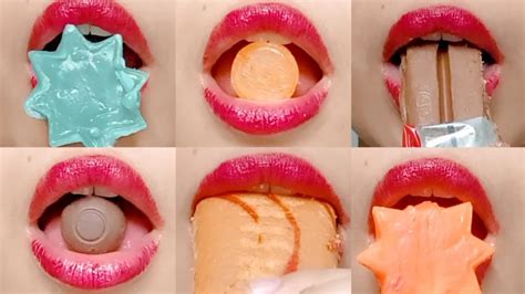 Asmr Most Popular Tanghulu Candied Cake Lots Of Candy Mukbang Eating